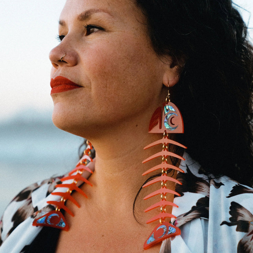 Large Salmon Ghost - Copper Canoe Woman