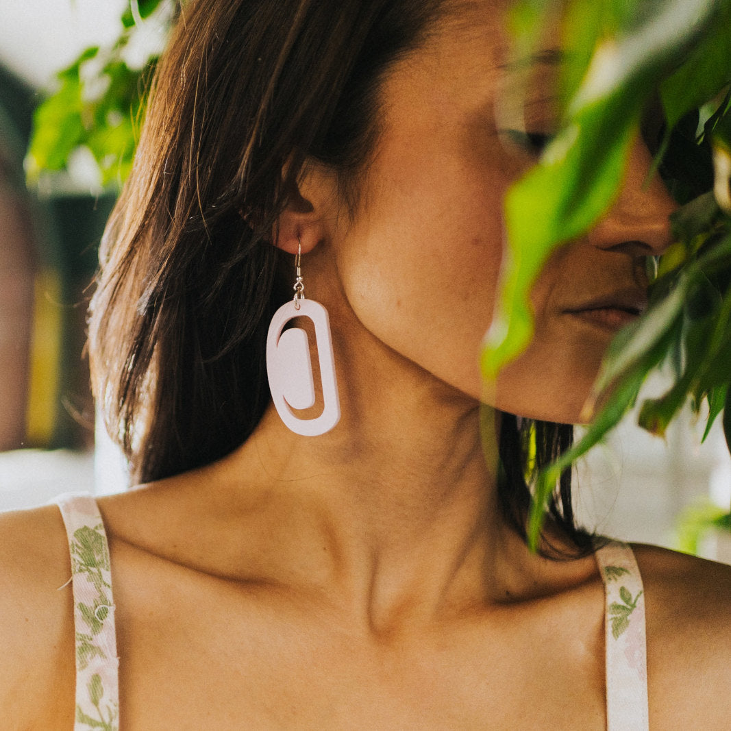 Small Ovoid Earring – Copper Canoe Woman